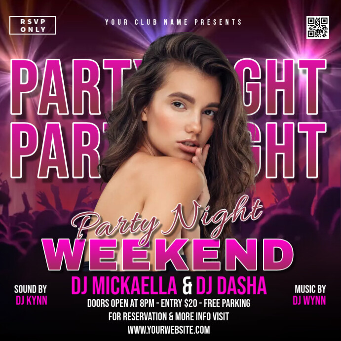 Modèle Weekend Club Party | PosterMyWall