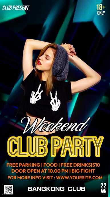 Copy of Weekend Club Party Video | PosterMyWall