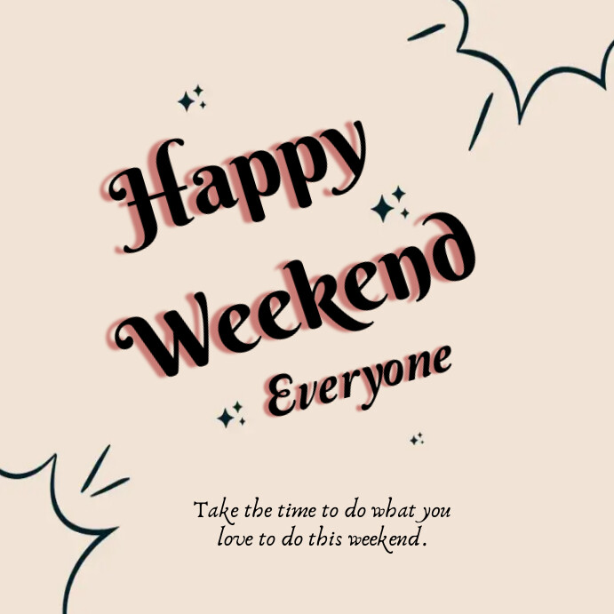 Plantilla de WEEKEND | PosterMyWall