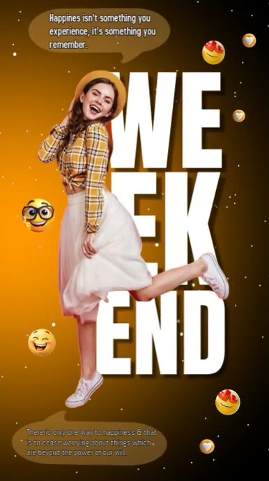 WEEKEND Template | PosterMyWall