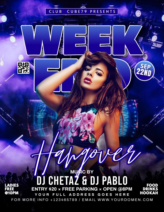 Weekend Hangover Template | PosterMyWall