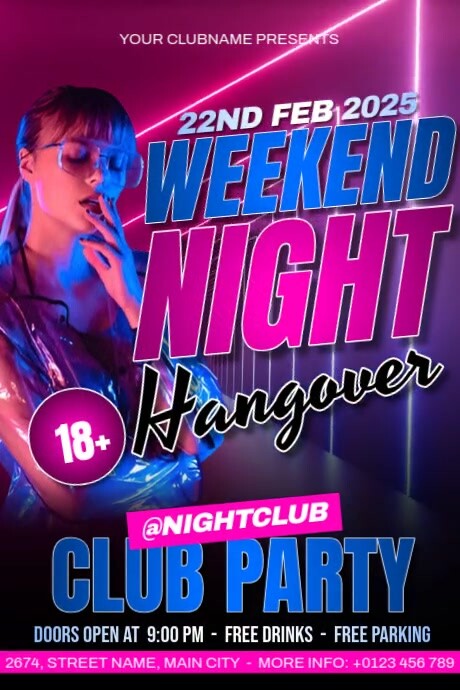 Weekend Hangover Party Template | PosterMyWall