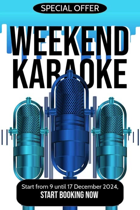 Plantilla de Weekend karaoke | PosterMyWall
