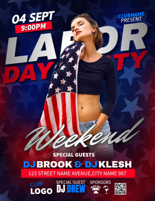 Weekend Labor Day Template | PosterMyWall