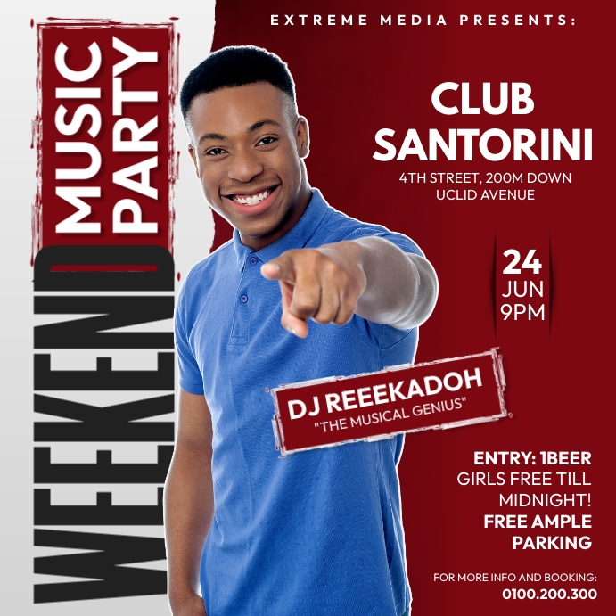 Weekend music party Template | PosterMyWall