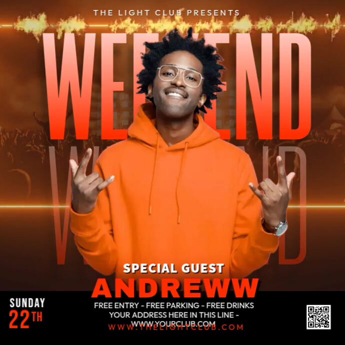 Weekend Night Party Ads Template | PosterMyWall