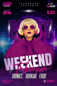 Red night party video flyer Template | PosterMyWall