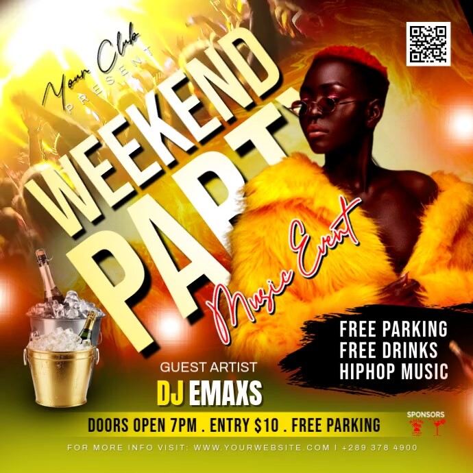 Weekend Night Party Template | PosterMyWall