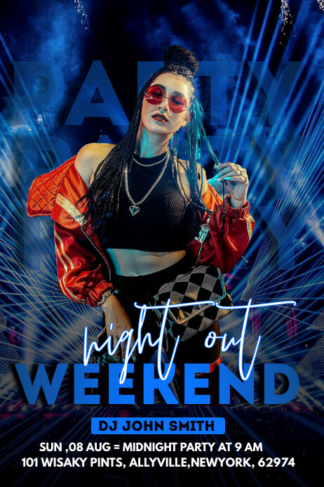 Weekend Night Party Template | PosterMyWall