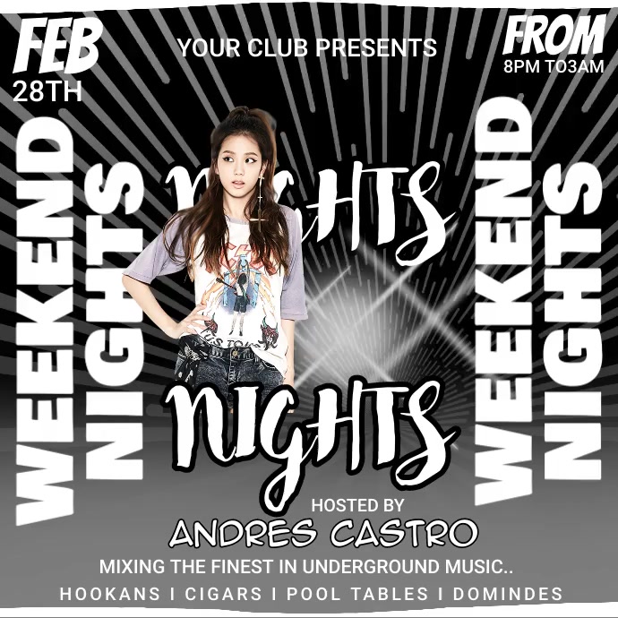 Weekend night party Template | PosterMyWall