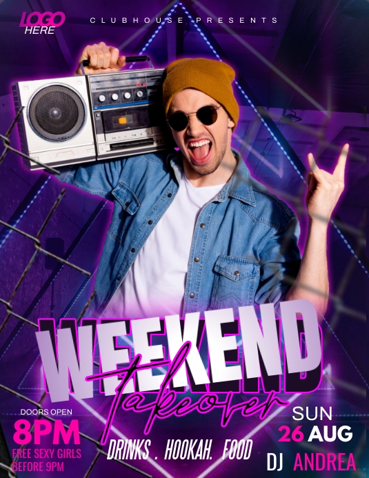 Weekend Night Party Template | PosterMyWall