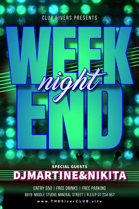 Copy of Weekend Night Party | PosterMyWall