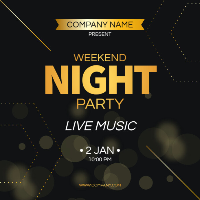 Weekend NIght Party Template | PosterMyWall