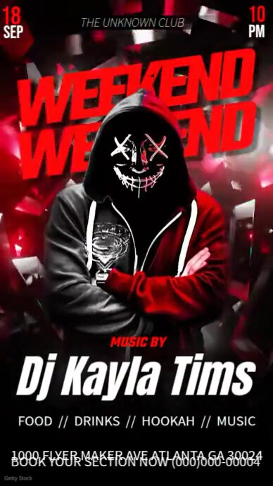 Weekend Night Party Video Template | PosterMyWall