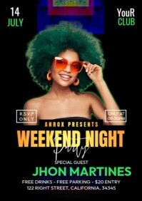 Weekend Night Poster Template | PosterMyWall