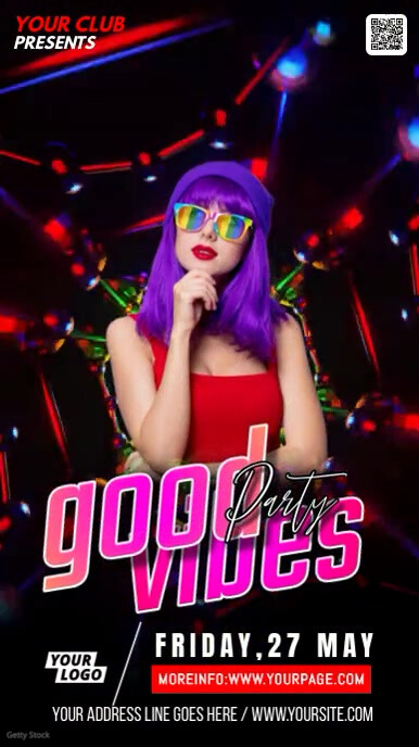 Weekend Night Party Video Template | PosterMyWall