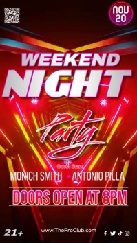 Weekend Club Party Video Template | PosterMyWall