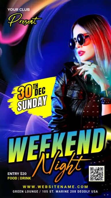Weekend Night Template | PosterMyWall