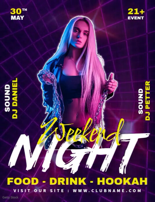 Weekend Night Video Template | PosterMyWall