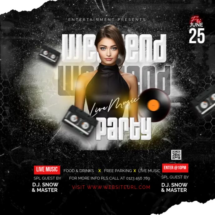 Copy of Weekend Party | PosterMyWall