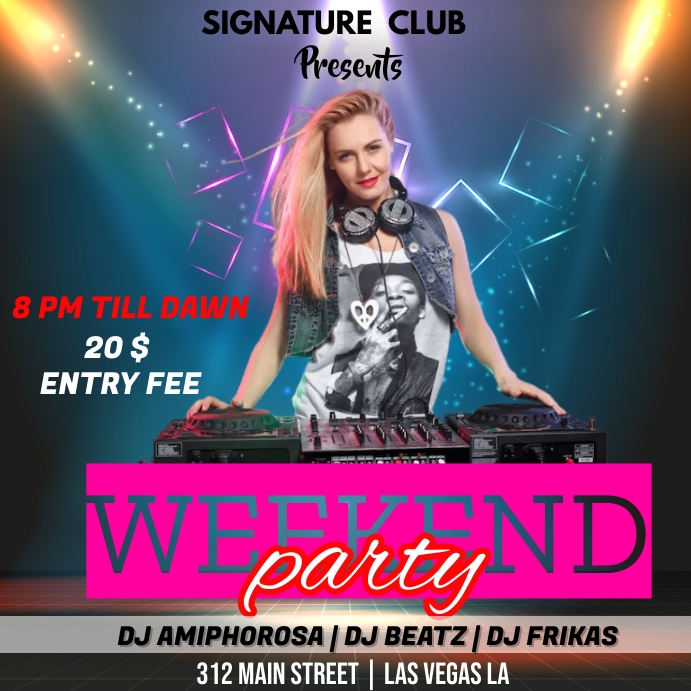 Weekend Party Template | PosterMyWall