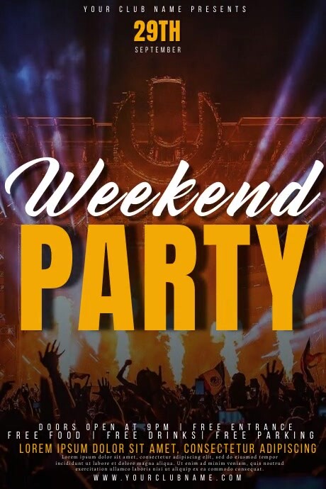 Copy of Weekend Party | PosterMyWall