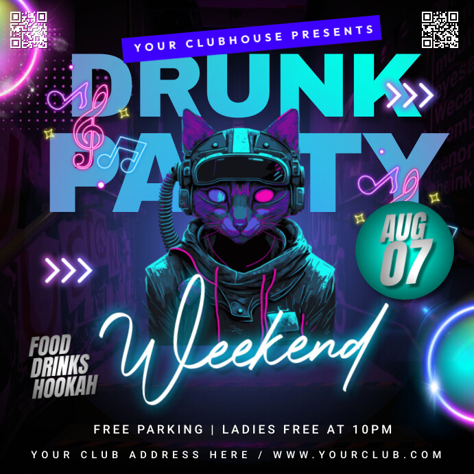 WEEKEND PARTY Template | PosterMyWall