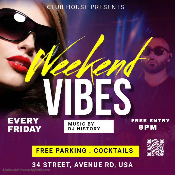 Weekend party Template | PosterMyWall