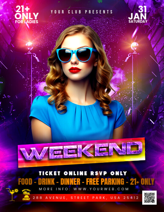 weekend party Template | PosterMyWall