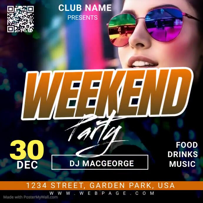 Copia de WEEKEND PARTY | PosterMyWall