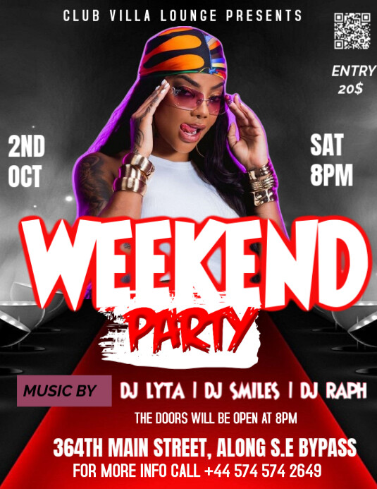 Weekend party flyer Template | PosterMyWall