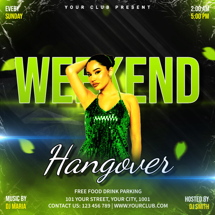Weekend party flyer Template | PosterMyWall