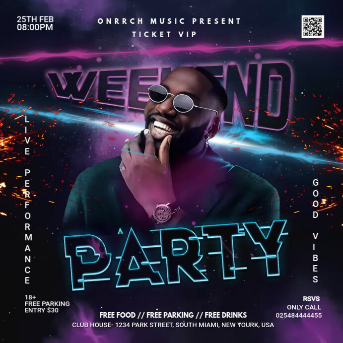 Copy of Weekend Party flyer | PosterMyWall