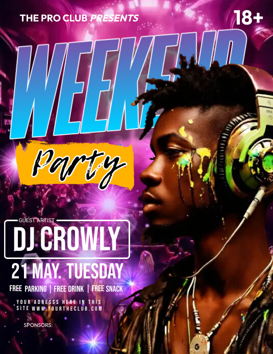 Weekend Party Flyer Template | PosterMyWall