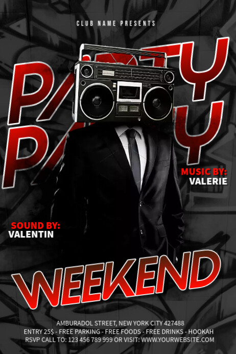 Plantilla de Weekend Party Flyer | PosterMyWall