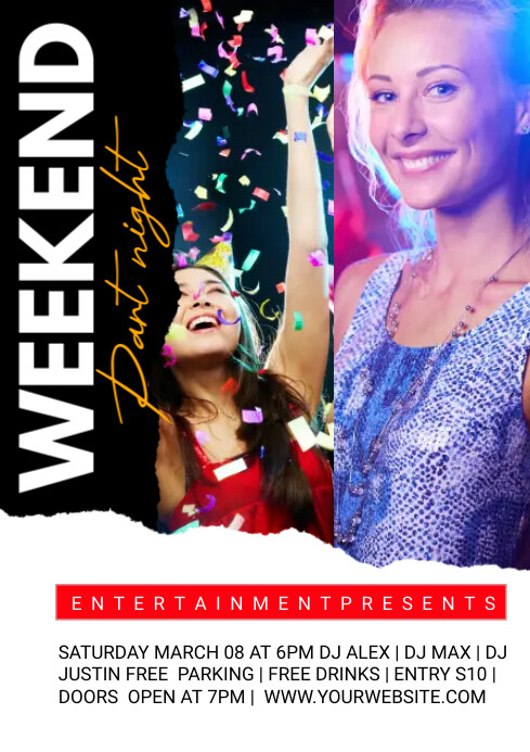 Weekend party night Template | PosterMyWall