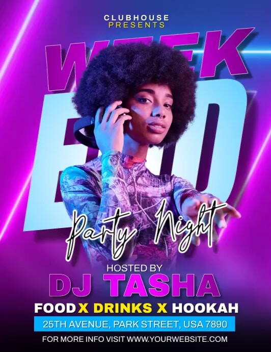 Plantilla de Weekend Party Night | PosterMyWall