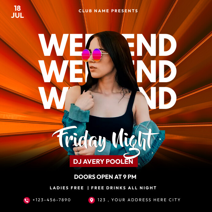 Plantilla de Weekend Party Template | PosterMyWall