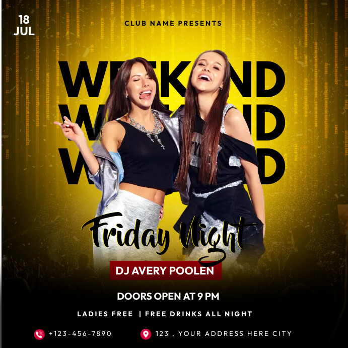 Weekend Party Template | PosterMyWall