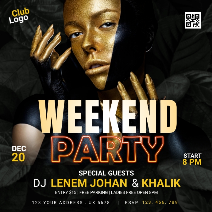 Weekend party template | PosterMyWall