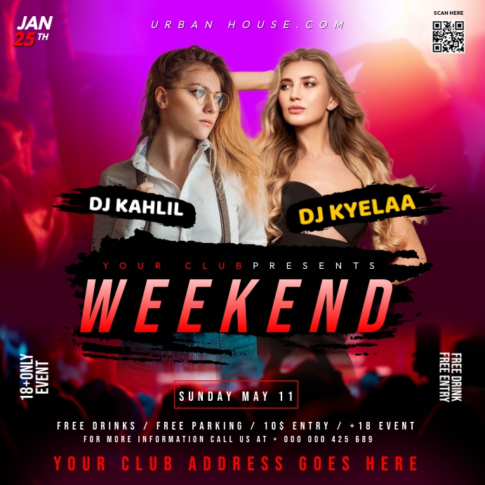 Copy of Weekend Party Template | PosterMyWall