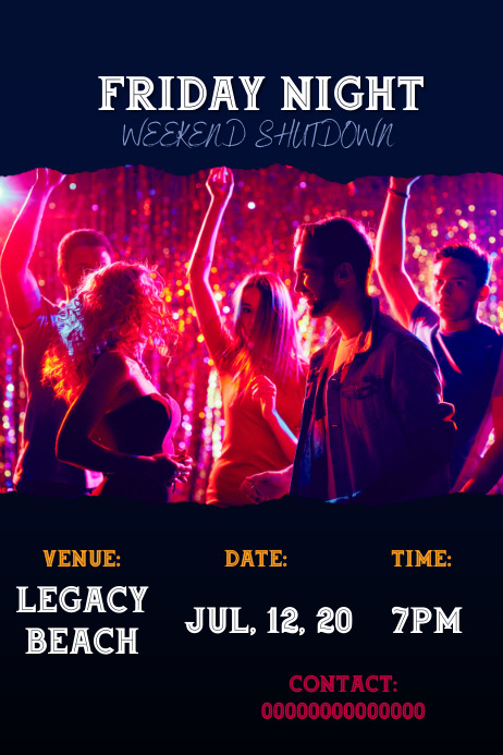 WEEKEND PARTY TEMPLATE | PosterMyWall