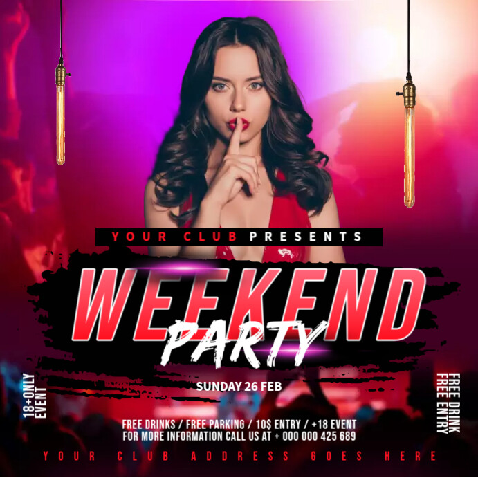 Weekend Party Template | PosterMyWall