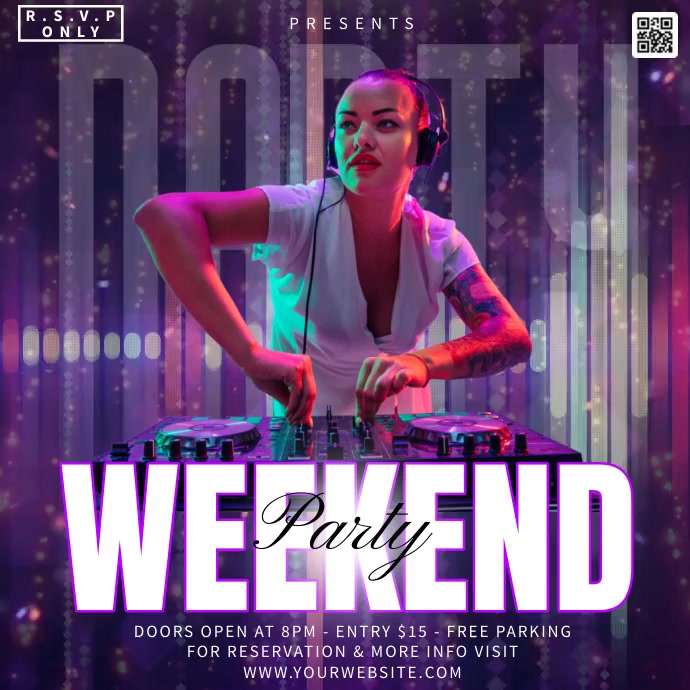Weekend Party Video Ads Template | PosterMyWall
