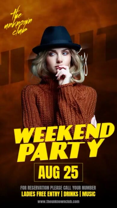Weekend Party Video Ads Template | PosterMyWall