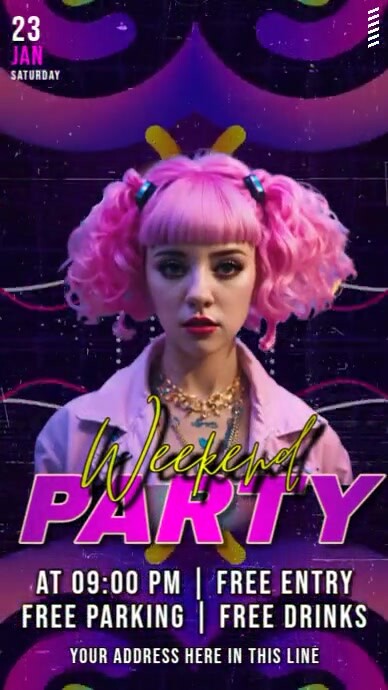 Weekend Party Video Template | PosterMyWall