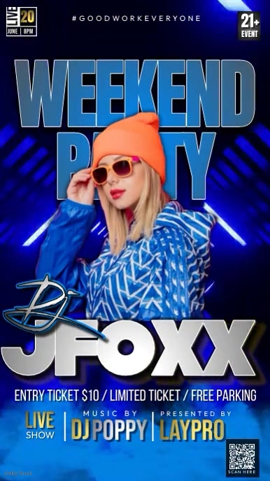 Weekend Party Video Template | PosterMyWall