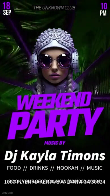 Weekend Party Video Template | PosterMyWall