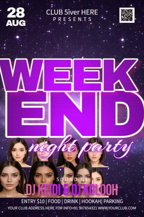 Copy of Weekend Party Video | PosterMyWall