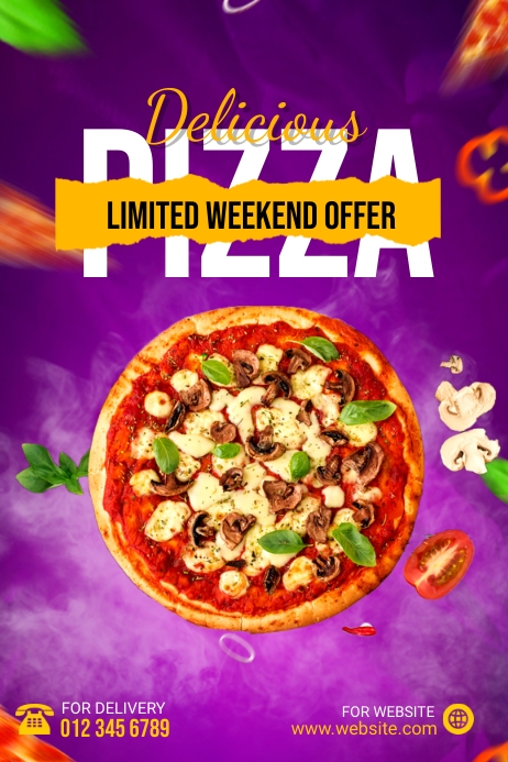 Weekend Pizza Template | PosterMyWall